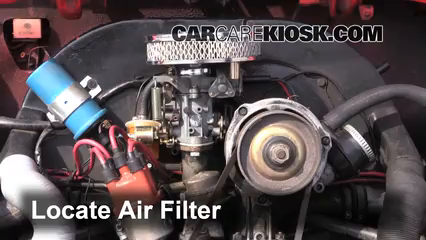 How to Change Engine Air Filter: 1976 Volkswagen Beetle 1.6L 4 Cyl ...
