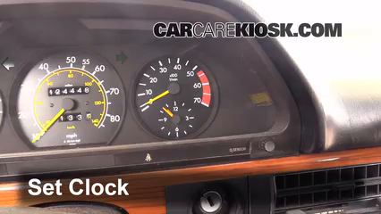 How to Set the Clock / Change Time on a 1981 Mercedes-Benz 380SEL 3.8L ...