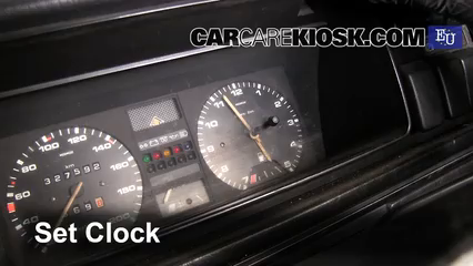 How to Set the Clock / Change Time on a 1988 Volkswagen Golf TDI 1.6L 4 ...