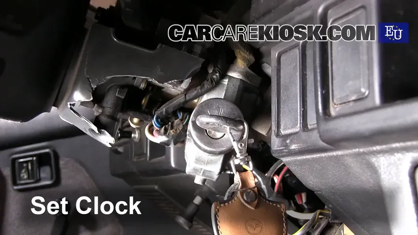 How to Set the Clock / Change Time on a 1989 Mazda 323 GLX 1.7L 4 Cyl ...
