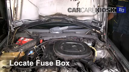 Interior Fuse Box Location: 1986-1996 Mercedes-Benz 190E - 1989 ...
