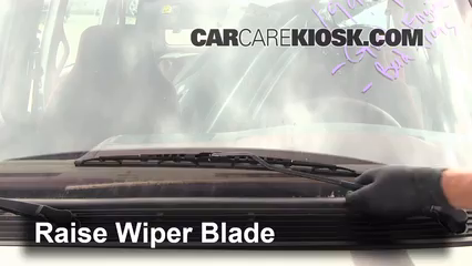 Front Windshield Wiper Blade Change: 1994 Dodge Caravan 3.0L V6