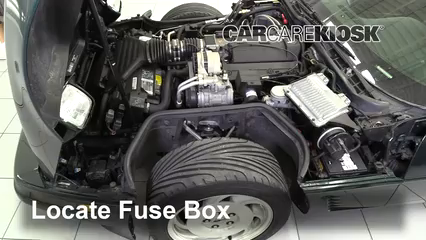 Interior Fuse Box Location: 1995 Chevrolet Corvette 5.7L V8 Hatchback