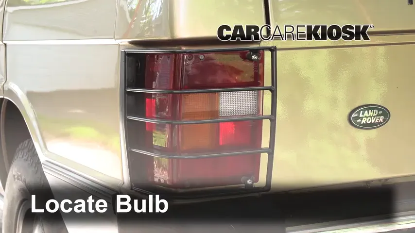 Rear Turn Signal Replacement on a 1995 Land Rover Range Rover County ...