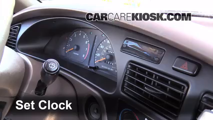How to Set the Clock / Change Time on a 1996 Toyota Camry LE 2.2L 4 Cyl ...