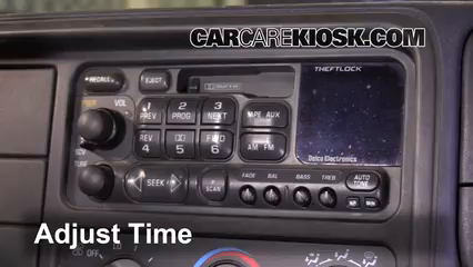 How to Set the Clock / Change Time on a 1995 GMC C1500 Sierra SL 5.0L ...