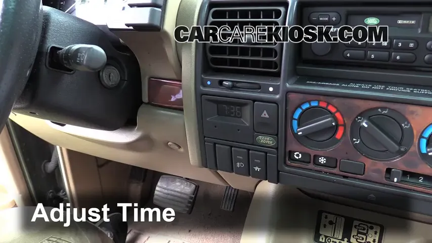 How to Set the Clock / Change Time on a 1998 Land Rover Discovery LSE 4 ...