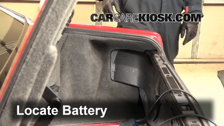 Battery Replacement: 1998 Mercedes-Benz SL500 5.0L V8