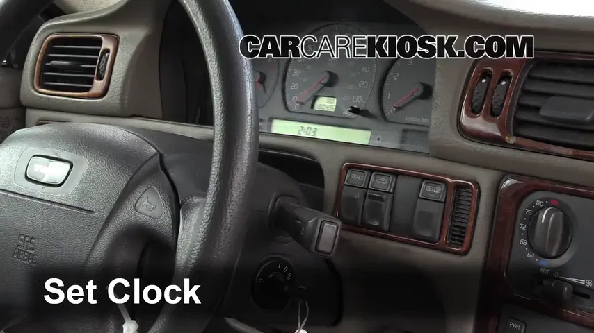 How to Set the Clock / Change Time on a 1998 Volvo V70 AWD 2.4L 5 Cyl ...
