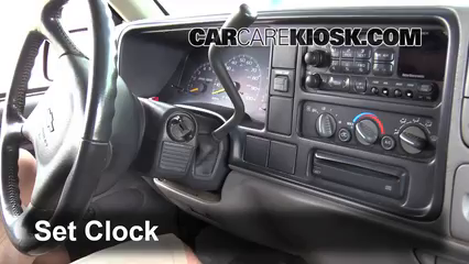 How to Set the Clock / Change Time on a 1999 Chevrolet K3500 LS 7.4L V8 ...