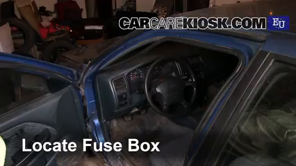 Interior Fuse Box Location: 1995 Nissan 240SX 2.4L 4 Cyl.