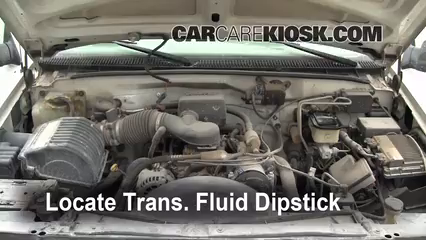 Transmission Fluid Level Check 2000 GMC C3500 Sierra SL 7.4L V8 ...