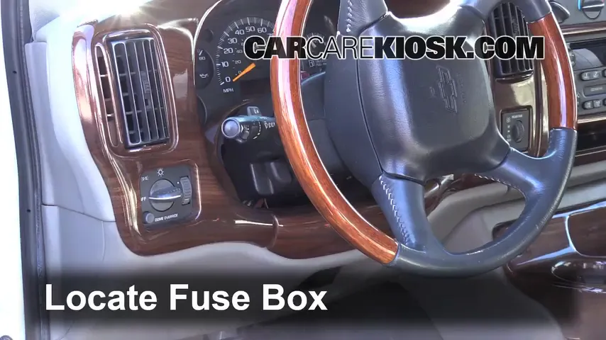 Interior Fuse Box Location: 1994 Chevrolet G20 Chevy Van 4.3L V6 ...
