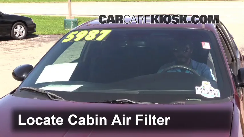 Cabin Air Filter Replacement: 2001 Chevrolet Monte Carlo LS 3.4L V6