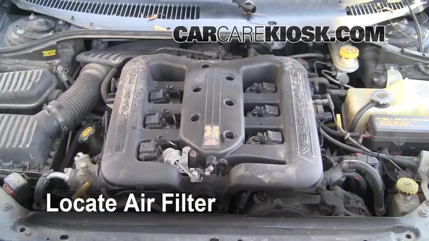 How to Change Engine Air Filter: 2000 Dodge Intrepid ES 2.7L V6