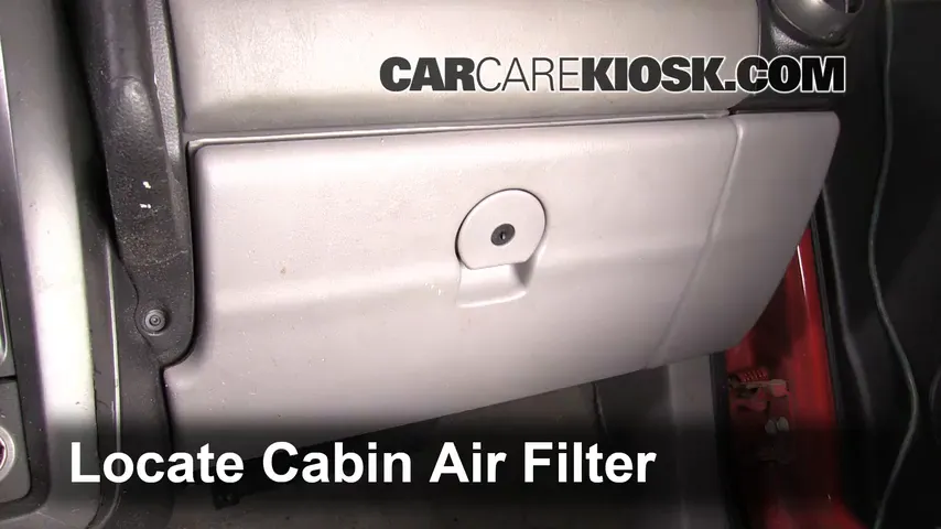 Cabin Air Filter Replacement: 2003 Pontiac Aztek 3.4L V6