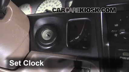 How to Set the Clock / Change Time on a 2004 Toyota Tacoma 2.4L 4 Cyl ...