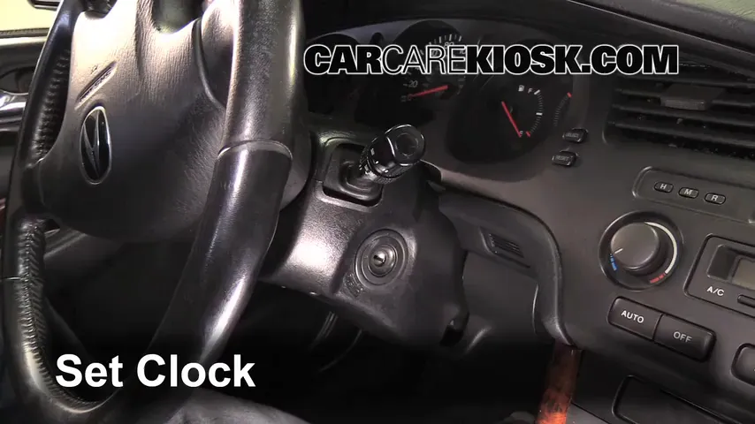 How to Set the Clock / Change Time on a 2002 Acura TL 3.2L V6