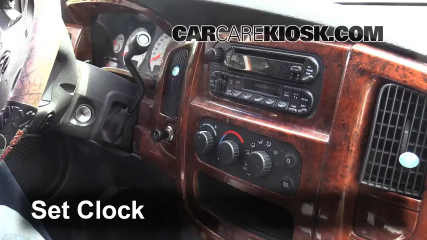 How to Set the Clock / Change Time on a 1997 Dodge Ram 2500 5.9L V8 ...