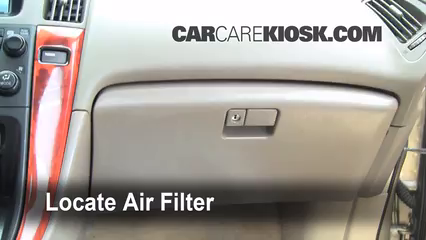 Cabin Air Filter Replacement: 2002 Lexus RX300 3.0L V6