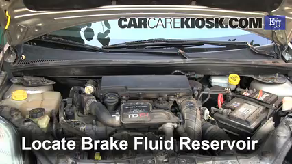 How to Add Brake Fluid: 2003 Ford Fiesta TDCi 1.4L 4 Cyl. Turbo Diesel