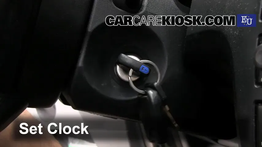 How to Set the Clock / Change Time on a 2003 Ford Fiesta TDCi 1.4L 4 ...