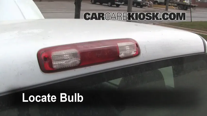 3rd Brake Light Bulb Replacement on a 2003 Chevrolet S10 2.2L 4 Cyl ...