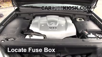 Interior Fuse Box Location: 2003 Lexus GX470 4.7L V8