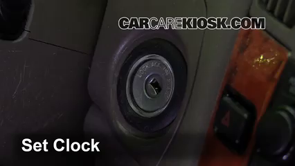 How to Set the Clock / Change Time on a 2000 Lexus RX300 3.0L V6