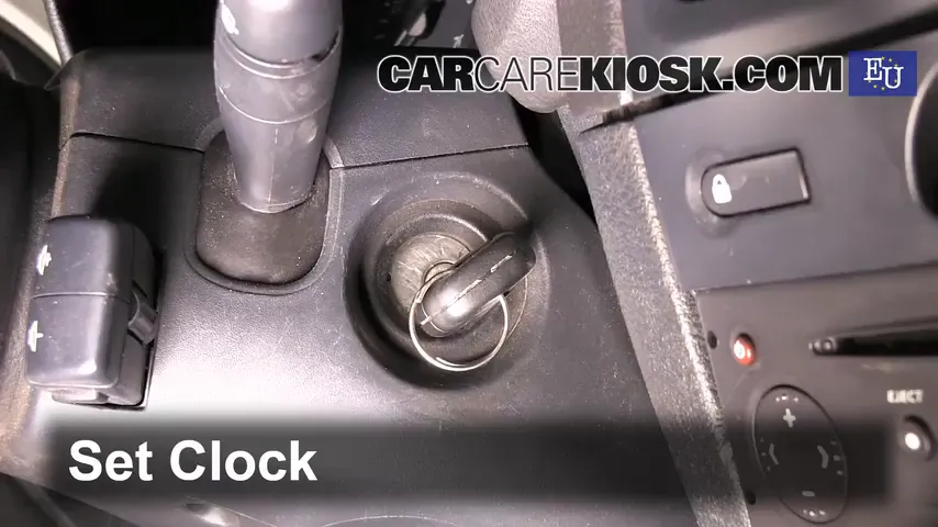 How to Set the Clock / Change Time on a 2003 Renault Clio dCi 1.5L 4 ...