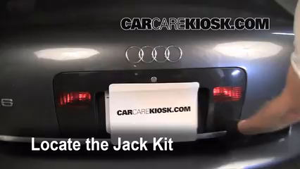 Replace Flat Tire with Spare Tire: 2002 Audi A6 3.0L V6