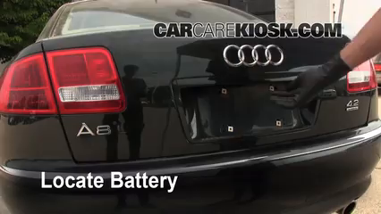 Battery Replacement: 2004 Audi A8 Quattro L 4.2L V8