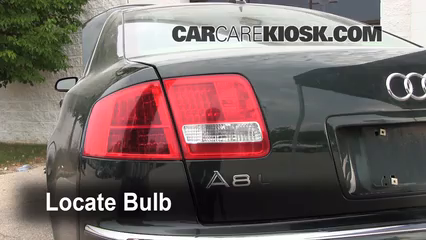 Tail Light Replacement on 2004 Audi A8 Quattro L 4.2L V8