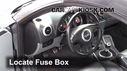 Interior Fuse Box Location: 2004 Audi TT Quattro 1.8L 4 Cyl. Turbo ...