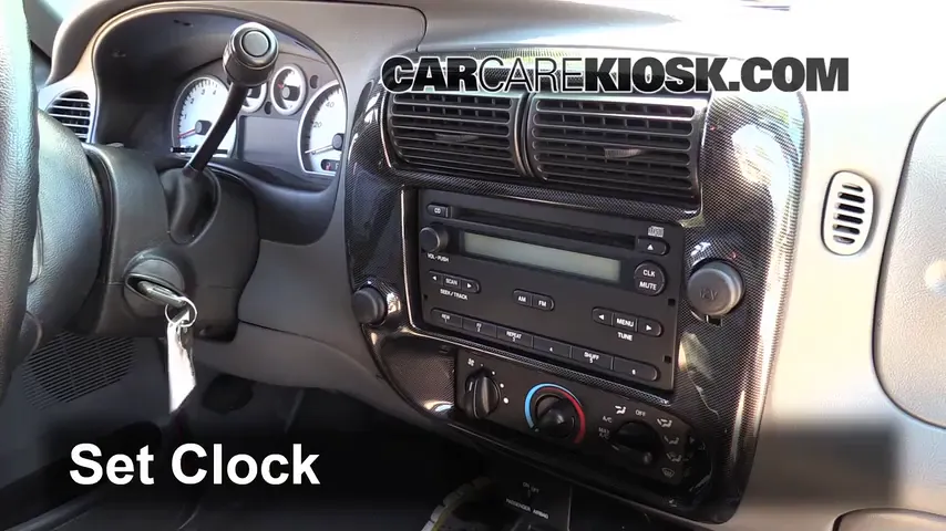 How to Set the Clock / Change Time on a 2004 Mazda B3000 SE 3.0L V6