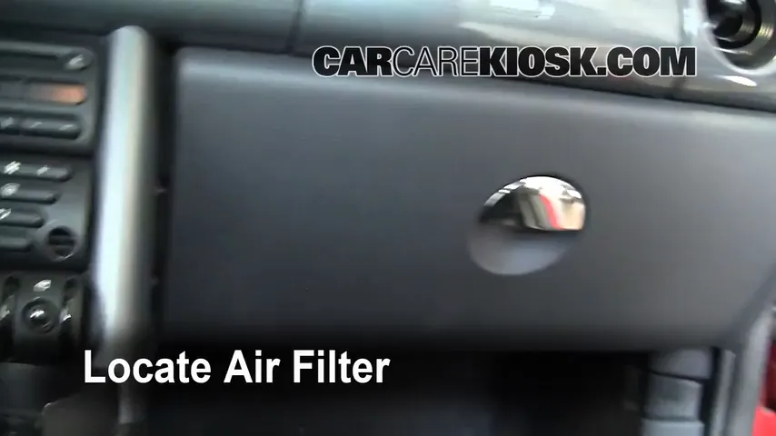Cabin Air Filter Replacement: 2004 Mini Cooper S 1.6L 4 Cyl. Supercharged