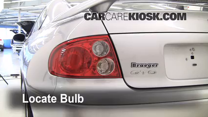 Rear Turn Signal Replacement on a 2004 Pontiac GTO 5.7L V8