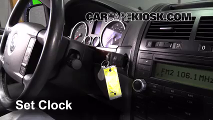 How to Set the Clock / Change Time on a 2004 Volkswagen Touareg V6 3.2L V6