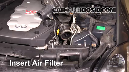 Air Filter How-To: 2003-2007 Infiniti G35 - 2003 Infiniti G35 3.5L V6 ...