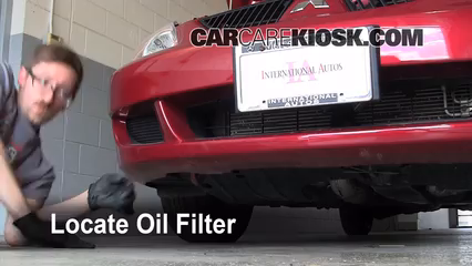 Oil & Filter Change Mitsubishi Lancer (2002-2007) - 2005 Mitsubishi ...