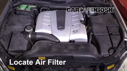 How to Change Engine Air Filter: 2005 Lexus LS430 4.3L V8