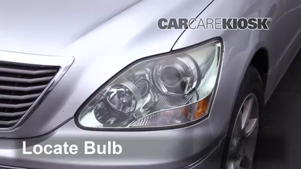 Headlight Bulb Replacement: 2004 Lexus LS430 4.3L V8