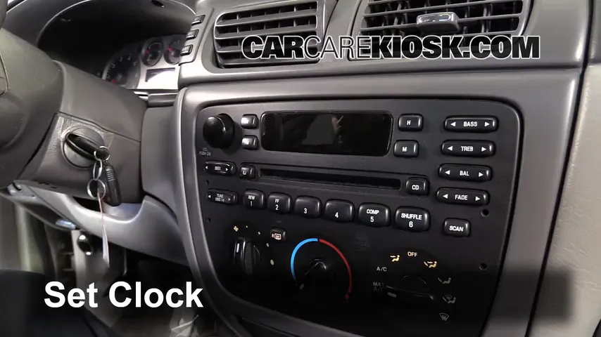 How to Set the Clock / Change Time on a 2002 Ford Taurus SE 3.0L V6