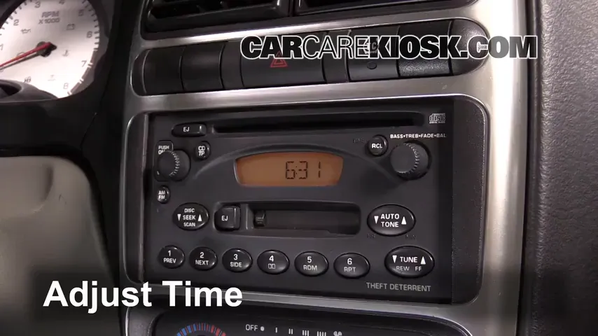 How to Set the Clock / Change Time on a 2005 Saturn L300 3.0L V6