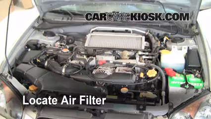 How to Change Engine Air Filter: 2005 Subaru Impreza WRX 2.0L 4 Cyl ...
