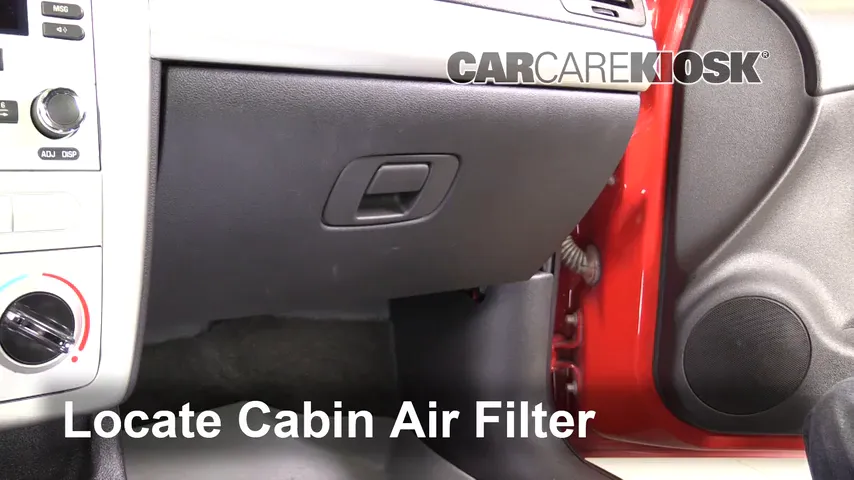 Cabin Air Filter Replacement: 2006 Chevrolet Cobalt LT 2.2L 4 Cyl ...