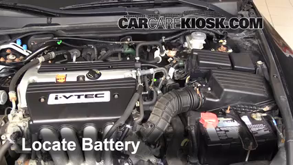 Battery Replacement: 2006 Honda Accord EX 2.4L 4 Cyl. Coupe (2 Door)