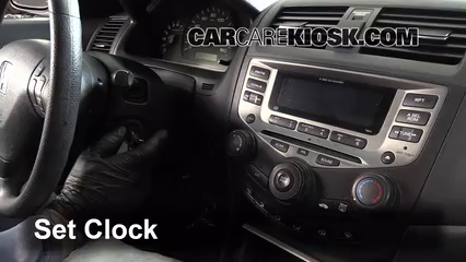 How To Change Clock On Honda Accord