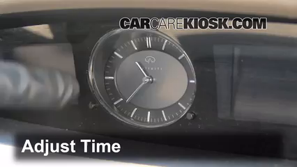 How to Set the Clock / Change Time on a 2006 Infiniti G35 X 3.5L V6