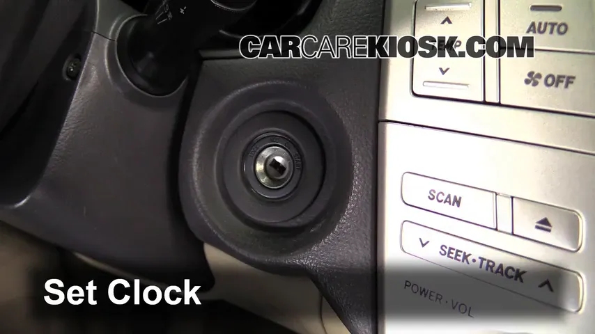 How to Set the Clock / Change Time on a 2006 Lexus RX400h 3.3L V6